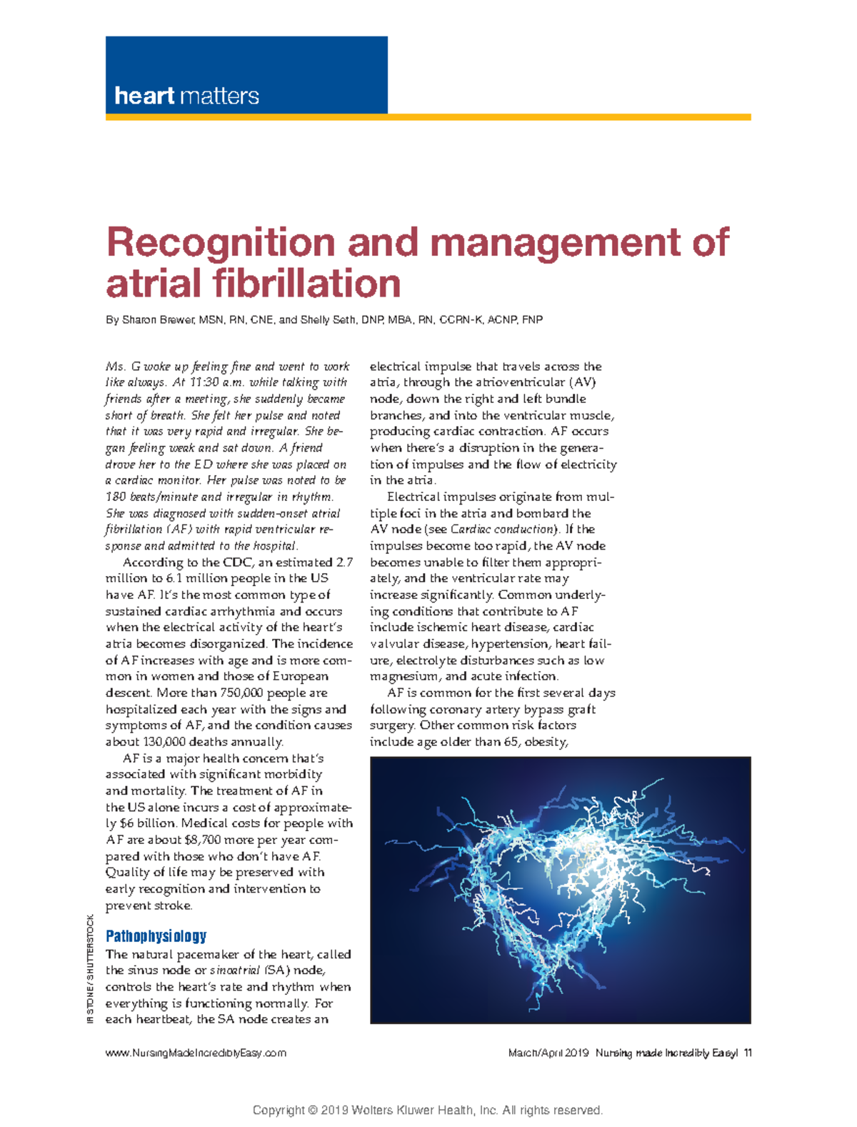 A fib - Recognition and management of atrial fibrillation By Sharon ...