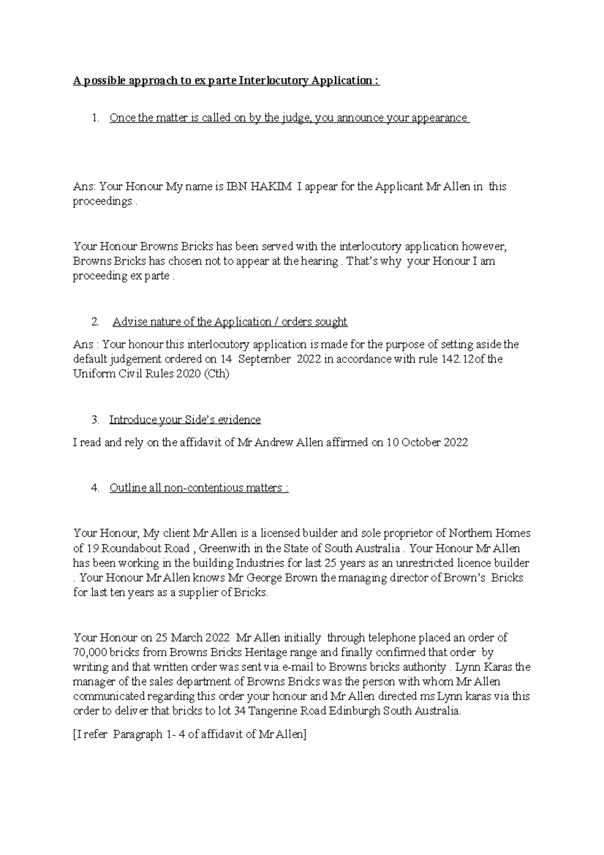 2.2 Super Final Presentation: Ex Parte Interlocutory Application ...