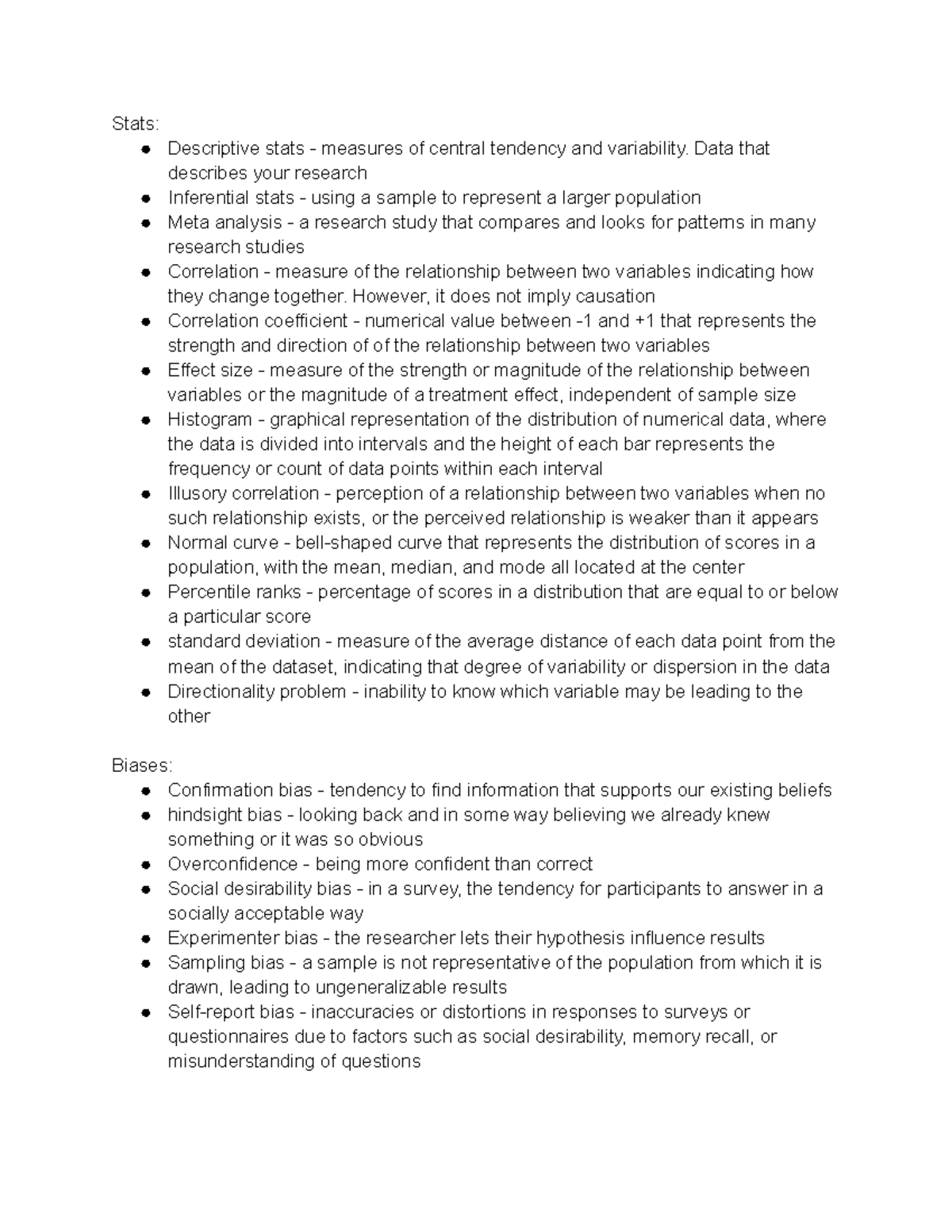 PSY101 Unit 1: Key Psychological Terms and Concepts - Studocu