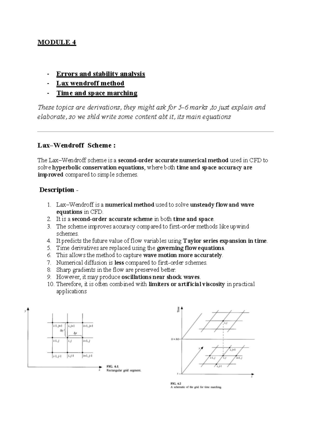 Computational Fluid Dynamics (CFD) Module 4: Errors & Stability Analysis - Studocu