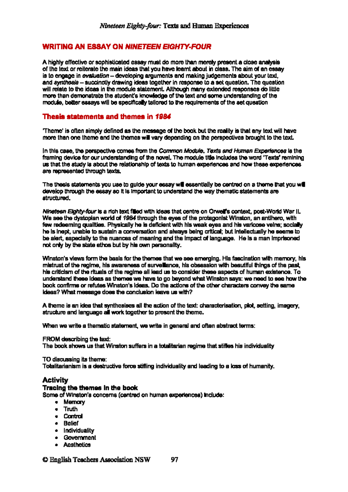 Essay Notes on ANTH 1984: Exploring Themes and Human Experiences - Studocu