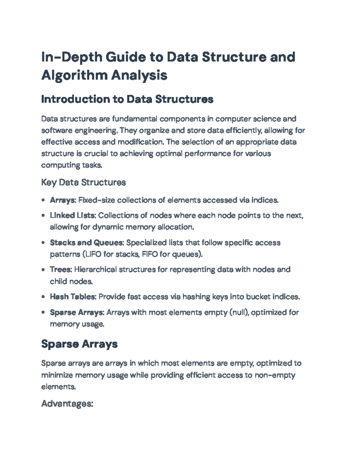 In-Depth Guide to Data Structures and Algorithm Analysis (CS101) - In-Depth Guide to Data ...