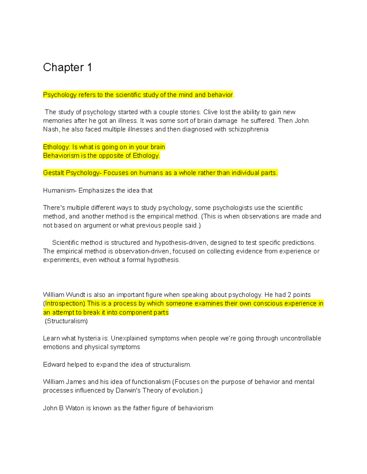 Psychology 101: Chapter 1 - Understanding Mind and Behavior - Studocu