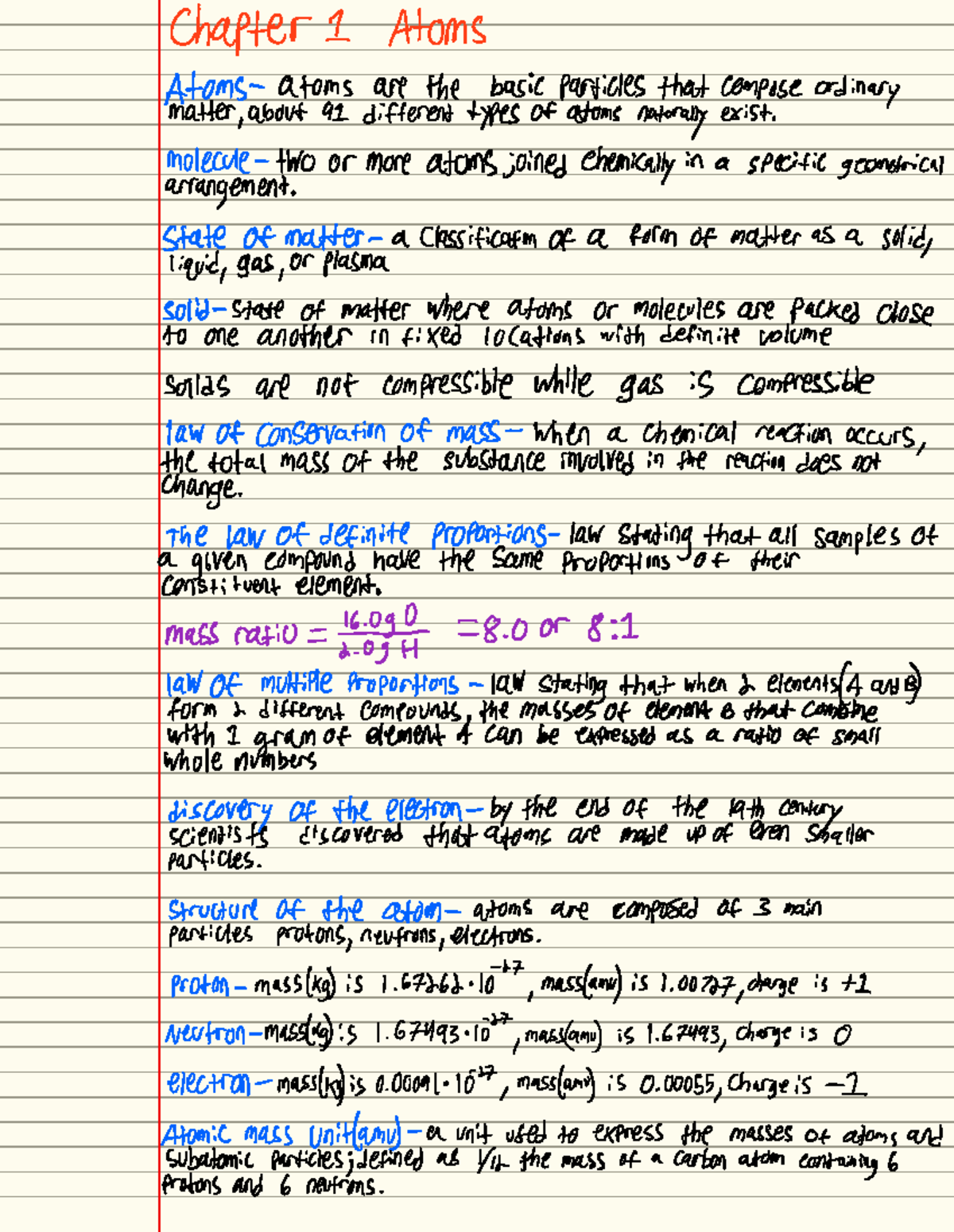Chem final notes - summaries of units 1-10 - CH 101 - Studocu