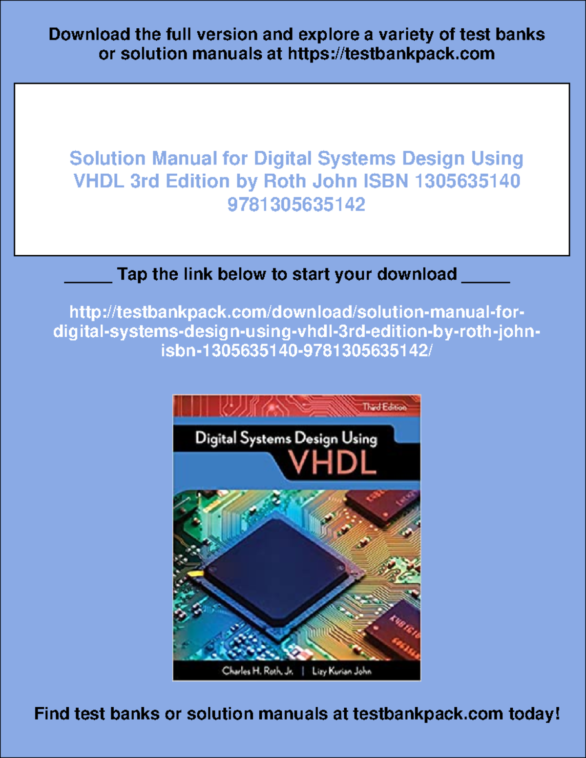 Solution Manual for Digital Systems Design Using VHDL (3rd Ed.) - Studocu