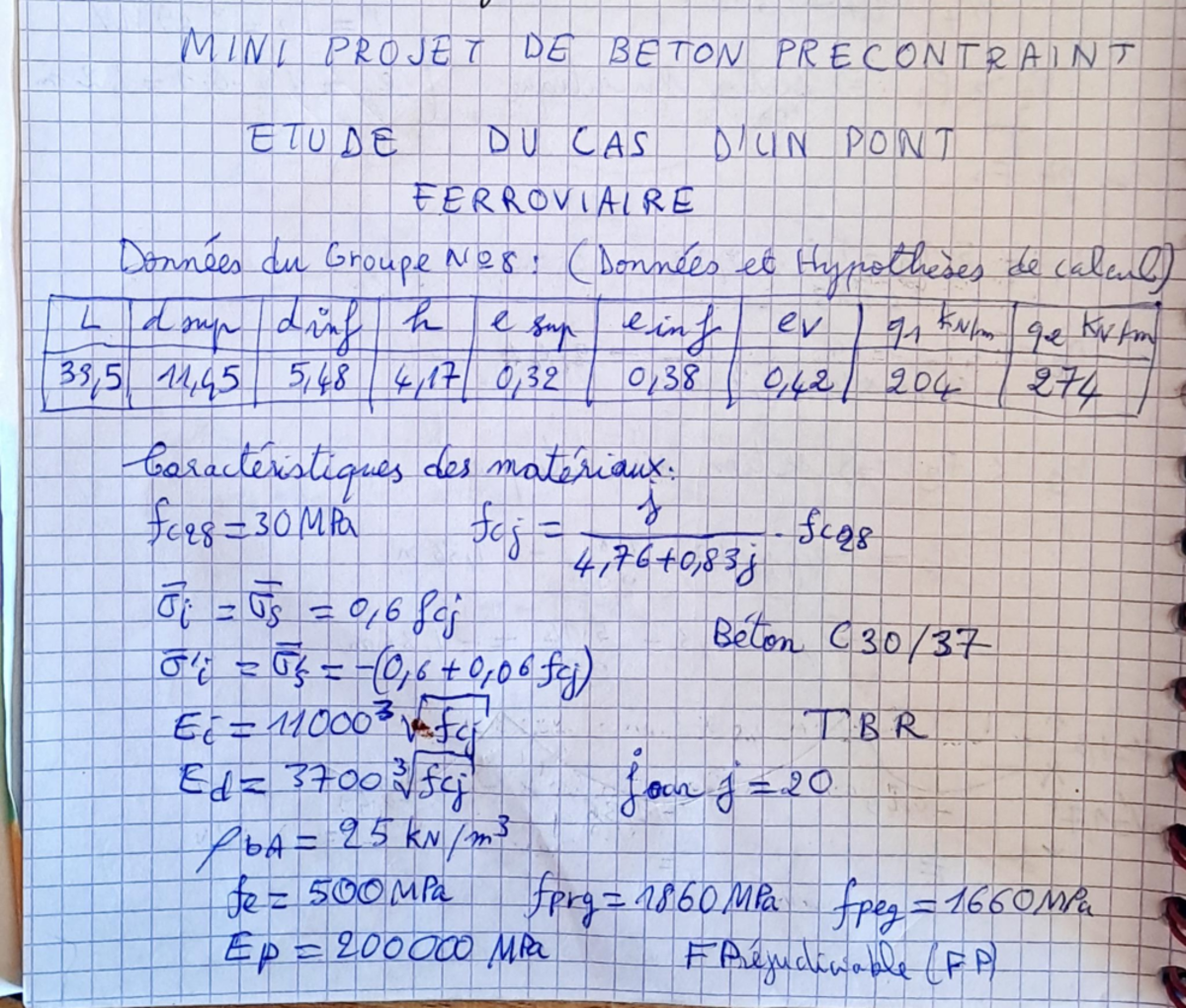 Mini Projet BP Partie 01: Analyse et Calculs Techniques - Studocu