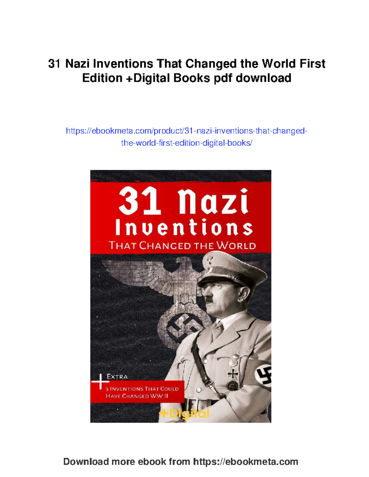 31 Nazi Inventions That Shaped the Modern World: A Historical Overview ...