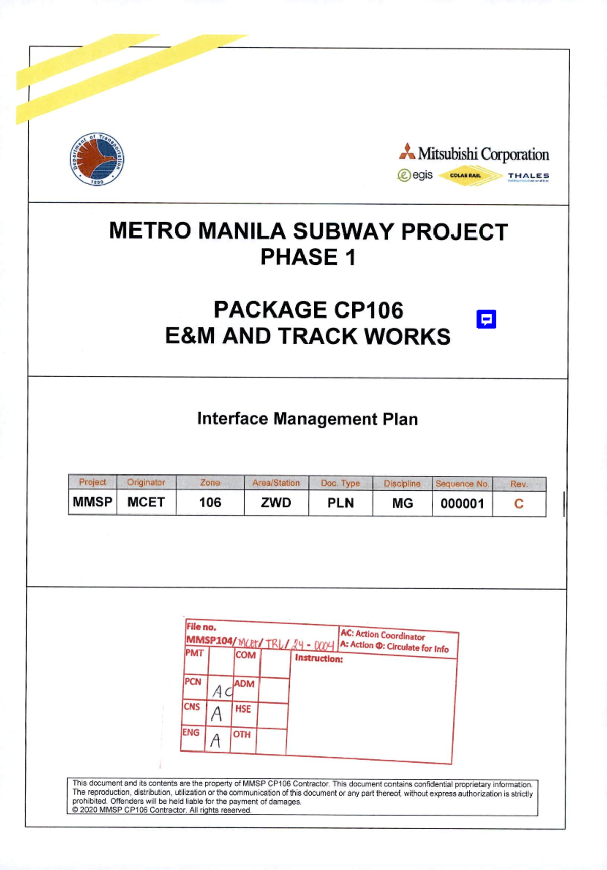 CP106 Interface Management Plan: Comprehensive Overview and Updates ...