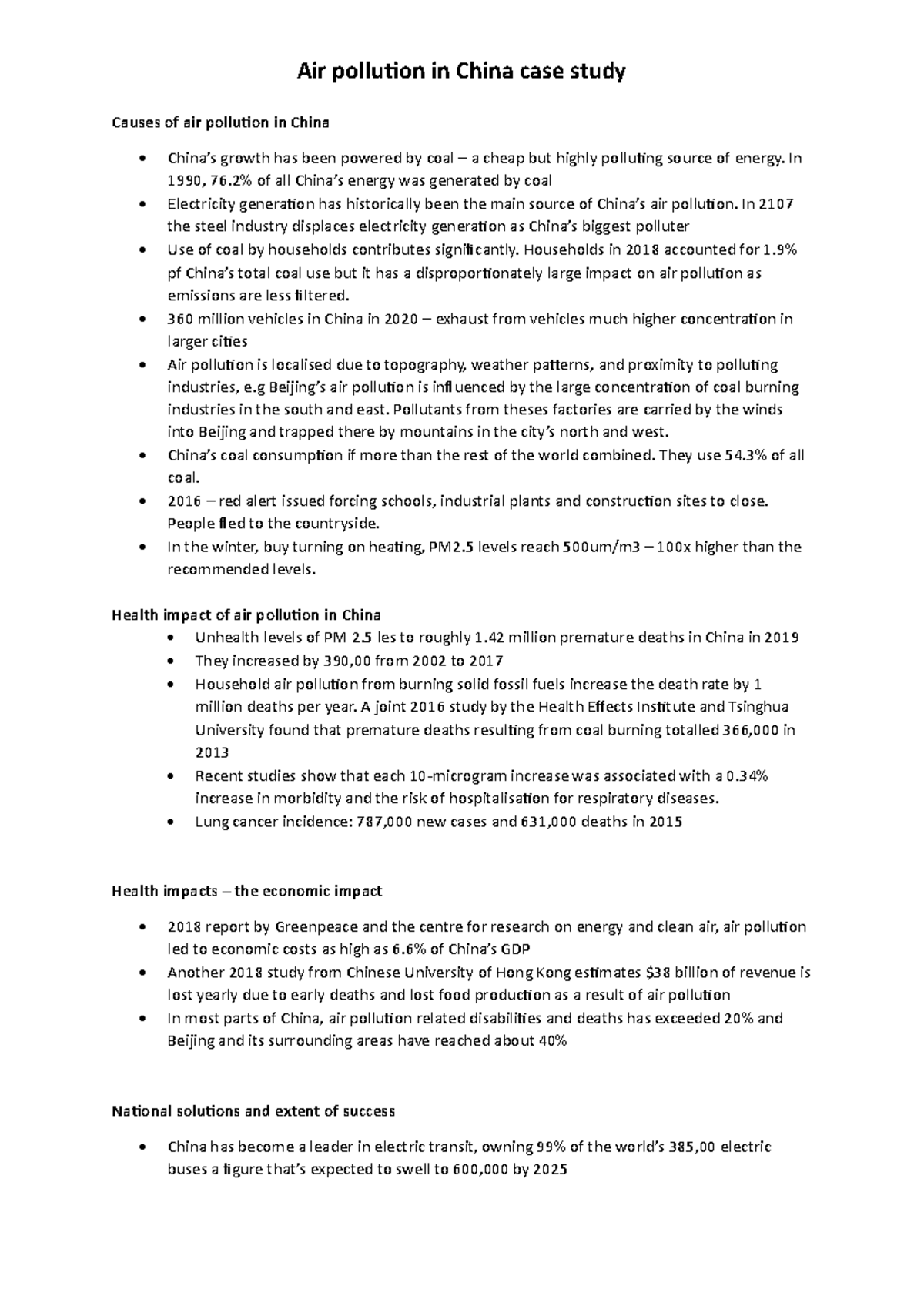 China Air Pollution Case Study: Causes, Effects, and Solutions Analysis ...