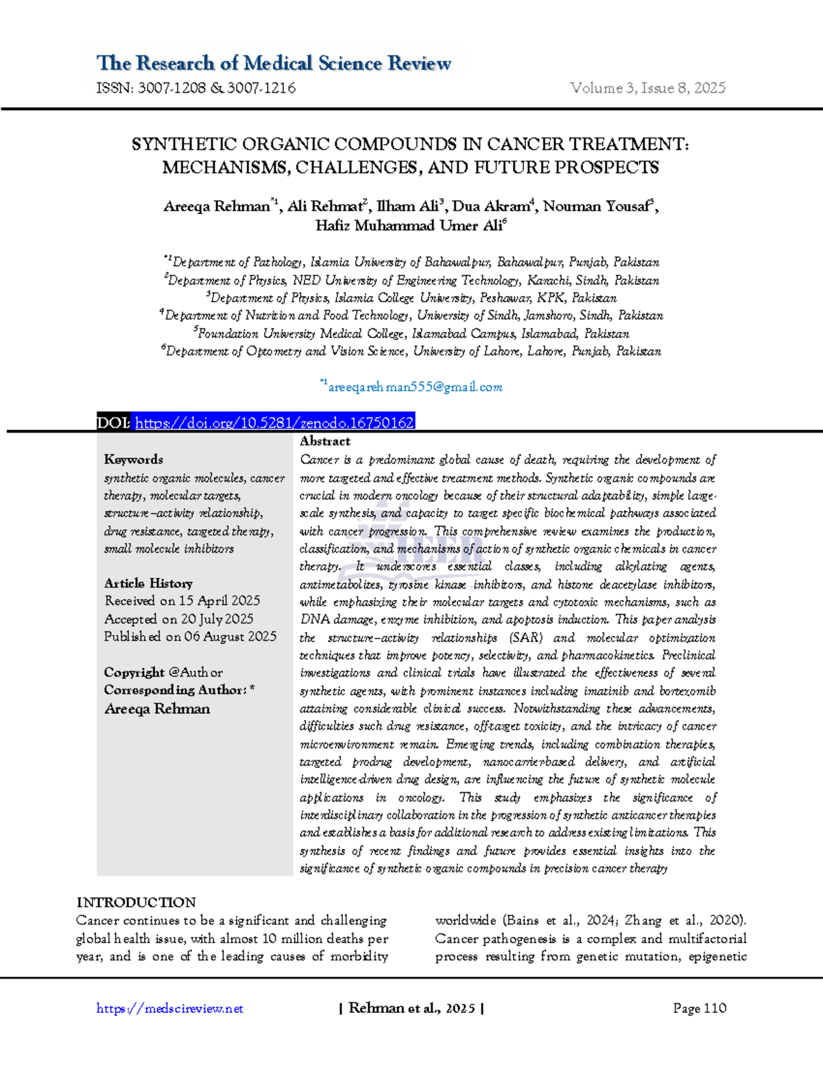 Synthetic Organic Compounds in Cancer Treatment: Mechanisms & Future ...