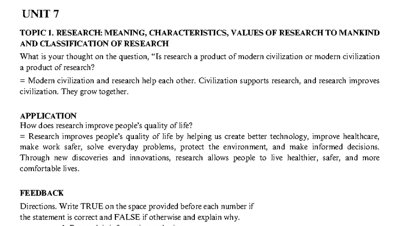 UNIT 7 20251115 160023 0000: Research's Role in Modern Civilization ...