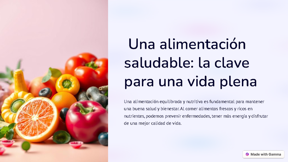 Una alimentacion saludable la clave para una vida plena - Una alimentación saludable: la clave ...