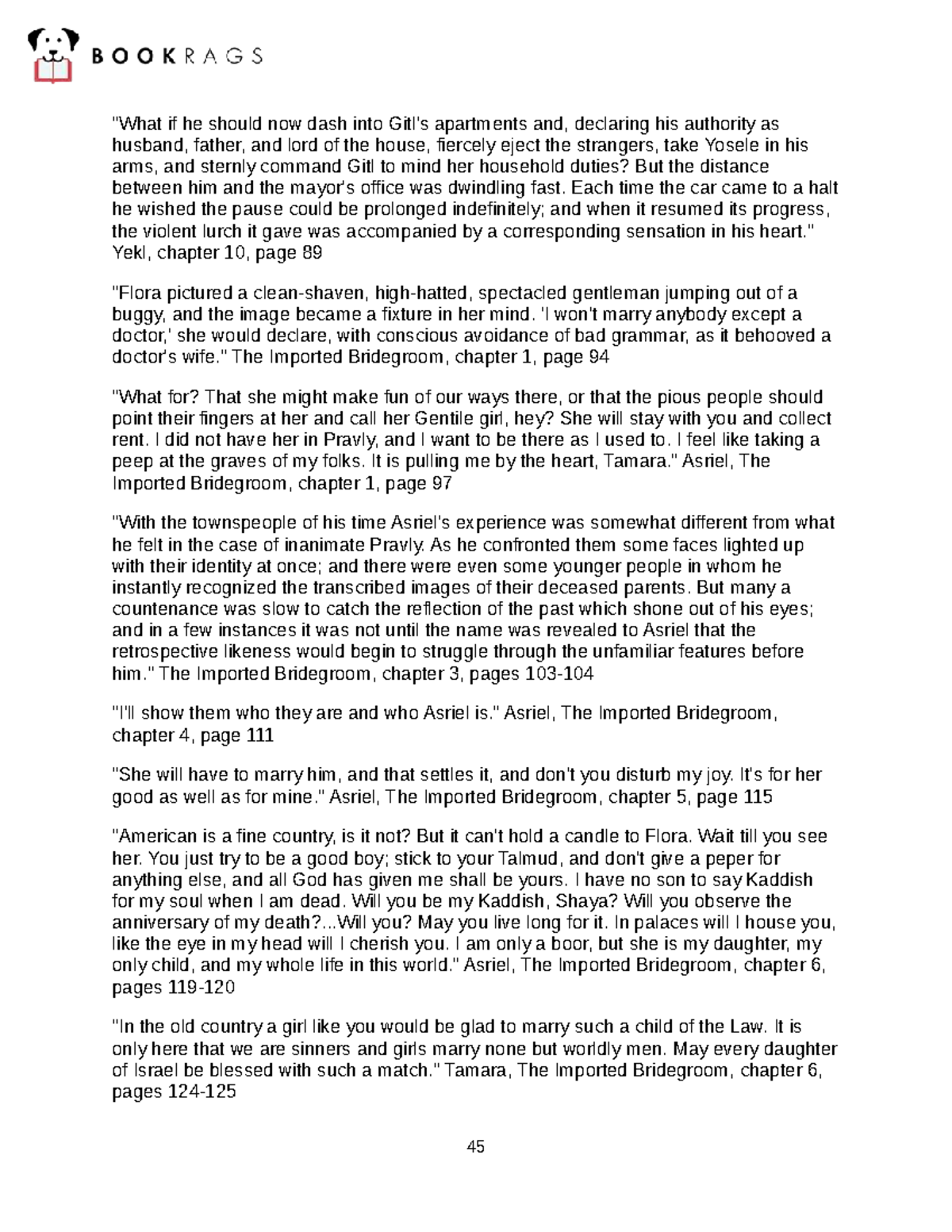 Yekl-and-the-imported-bridegroom-studyguide 45 - "What if he should now ...