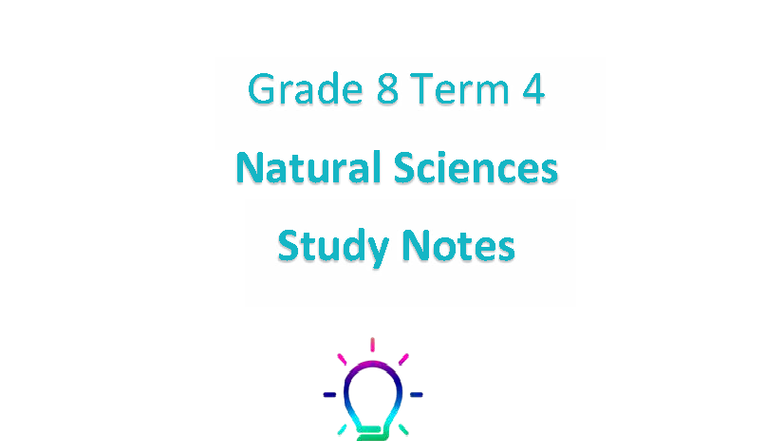 Grade 8 NS Term 4 Study Notes: The Sun & Solar System Insights - Studocu