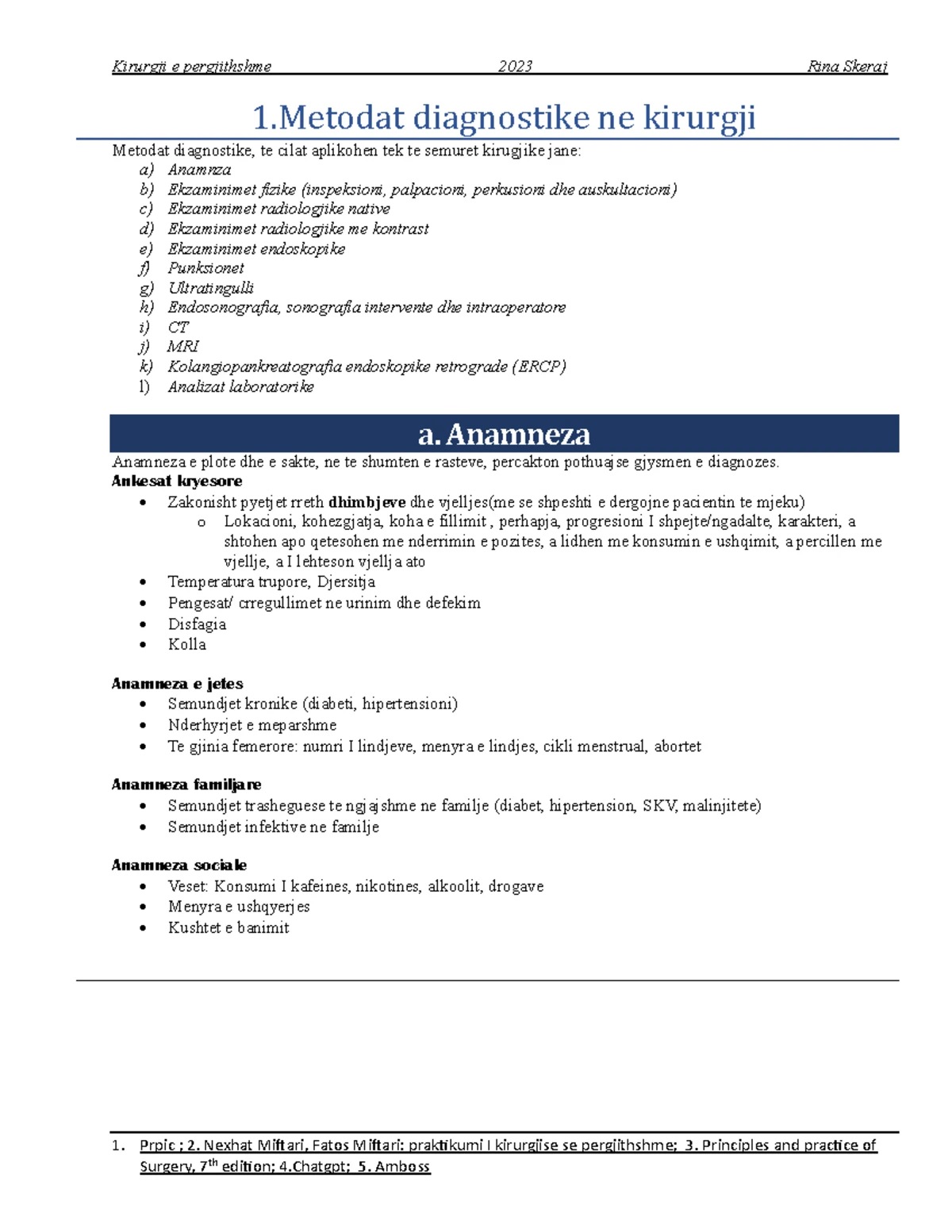 Kirurgjia Abdominale: Temat Kryesore dhe Diagnostika e Peritonitit ...