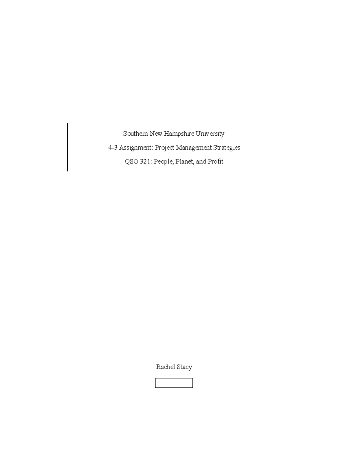 QSO321 4-3 Assignment: Analyzing Lean Mfg & Sustainability Strategies ...