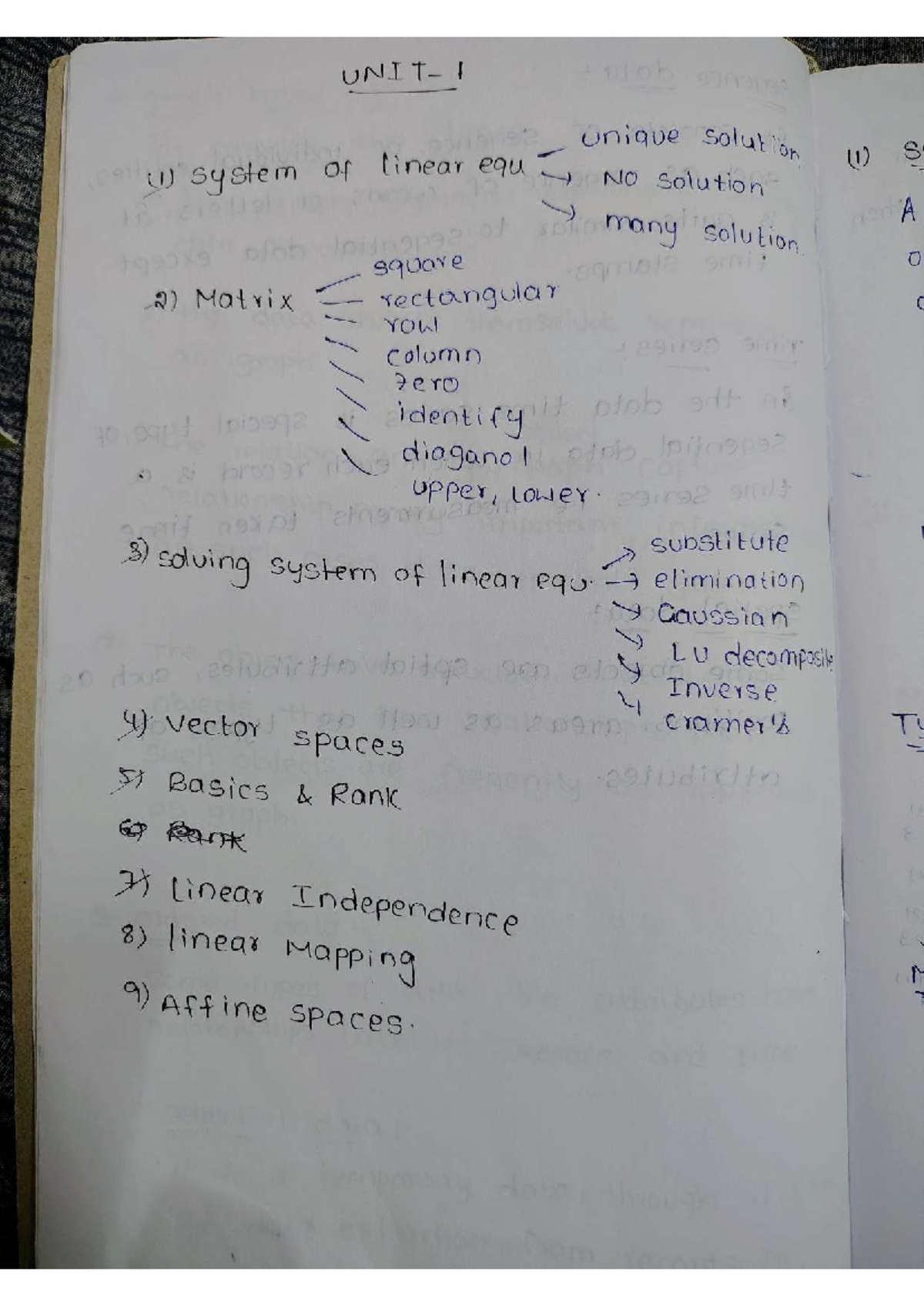 MAT 101: Systems of Linear Equations and Vector Spaces Notes - Studocu