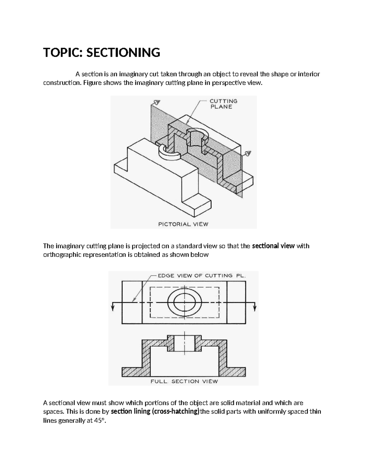 Sectioning Concepts and Methods (ENG 201: Lecture Notes) - Studocu