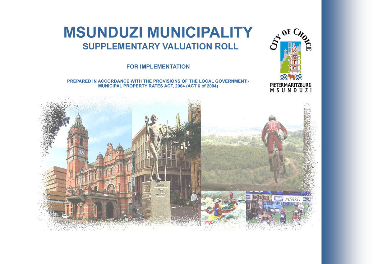 Msunduzi Municipality PROPERTY DATA - MSUNDUZI MUNICIPALITY ...