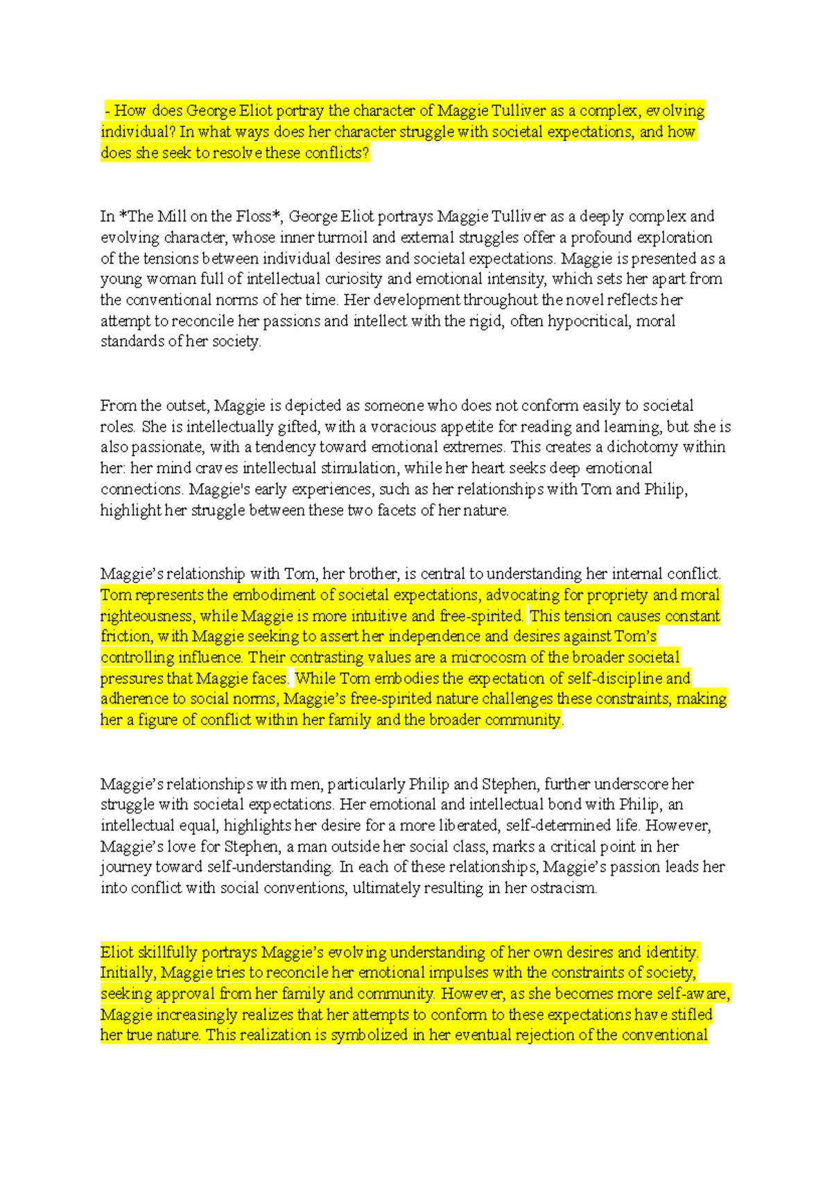 Jane Eyre - notes - Thematic Exploration How does Jane Eyre address the ...