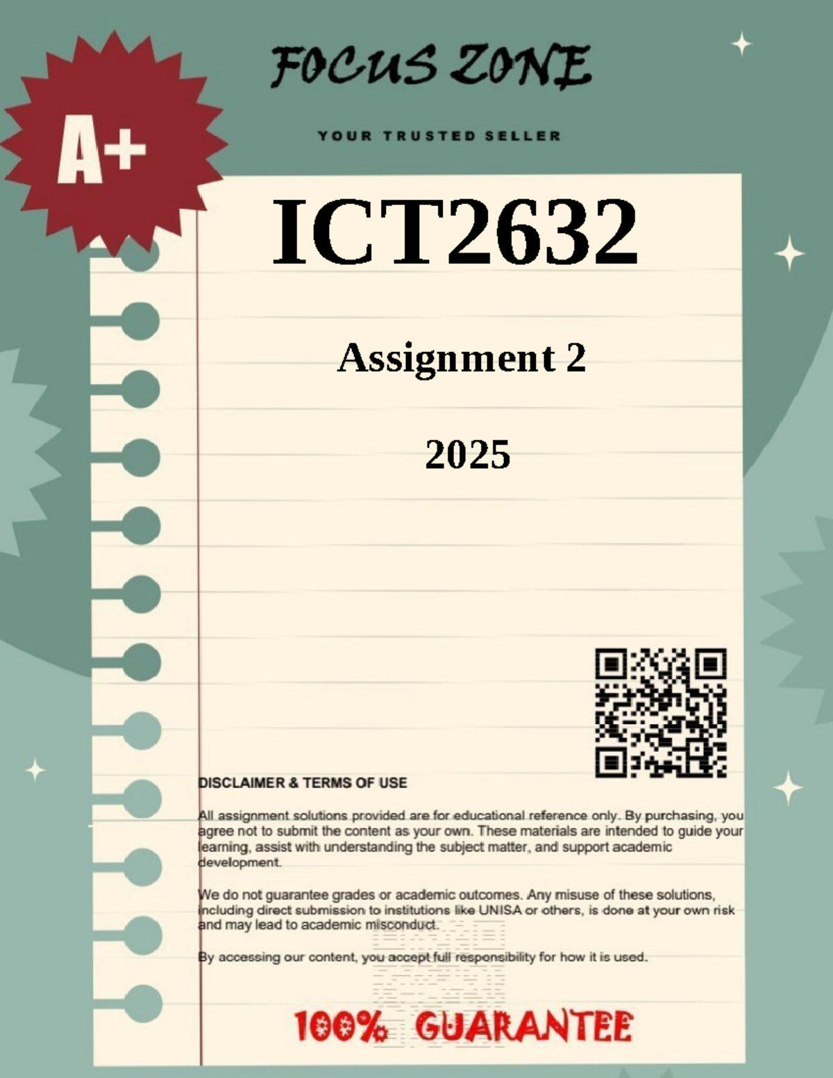 ICT2632 Assignment 2 Complete Solutions for 2025 - Studocu