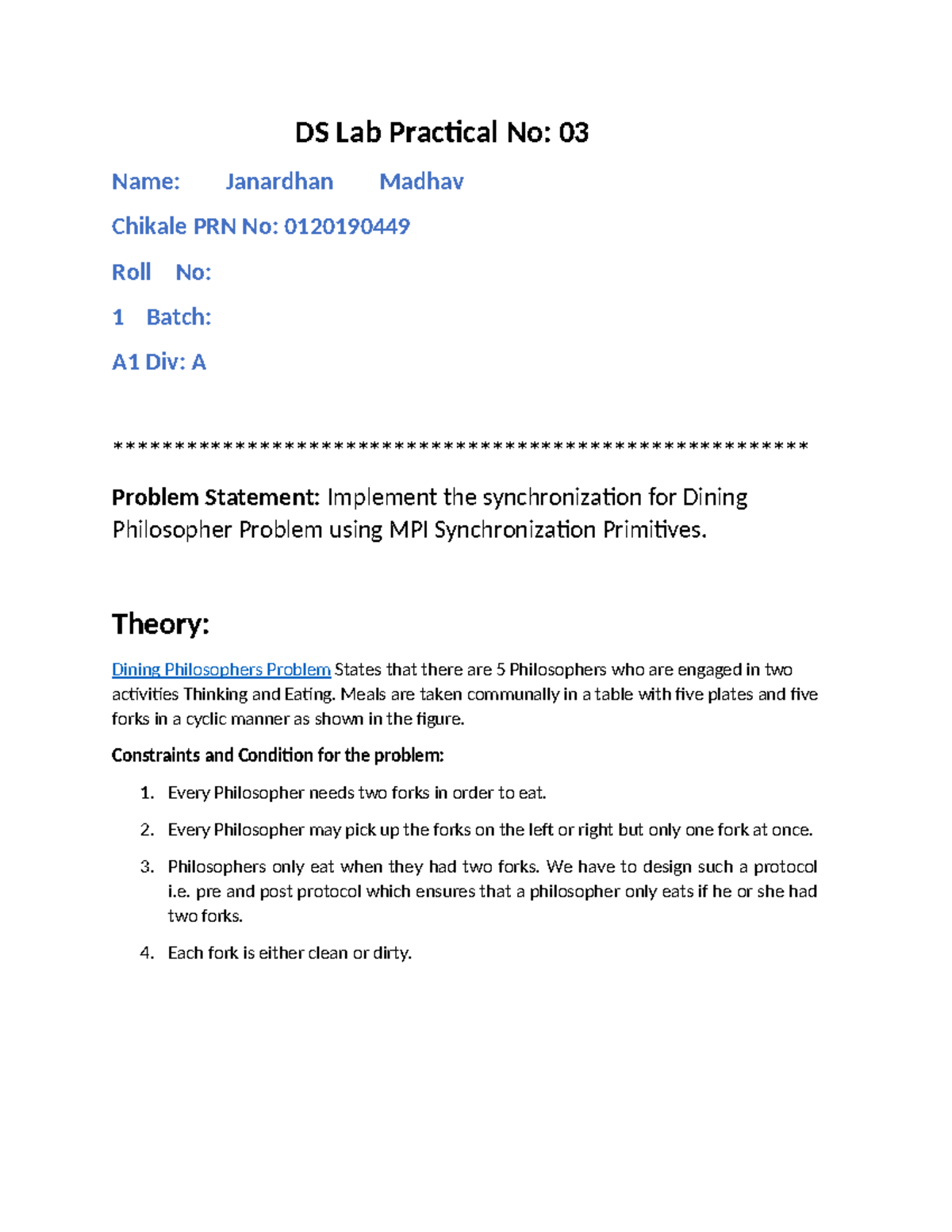 01 Janardhan DS Lab 03 - qsffe - DS Lab Practical No: 03 Name ...