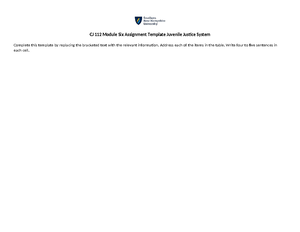 CJ 112 Project One - Due Process - How the Criminal Justice System ...