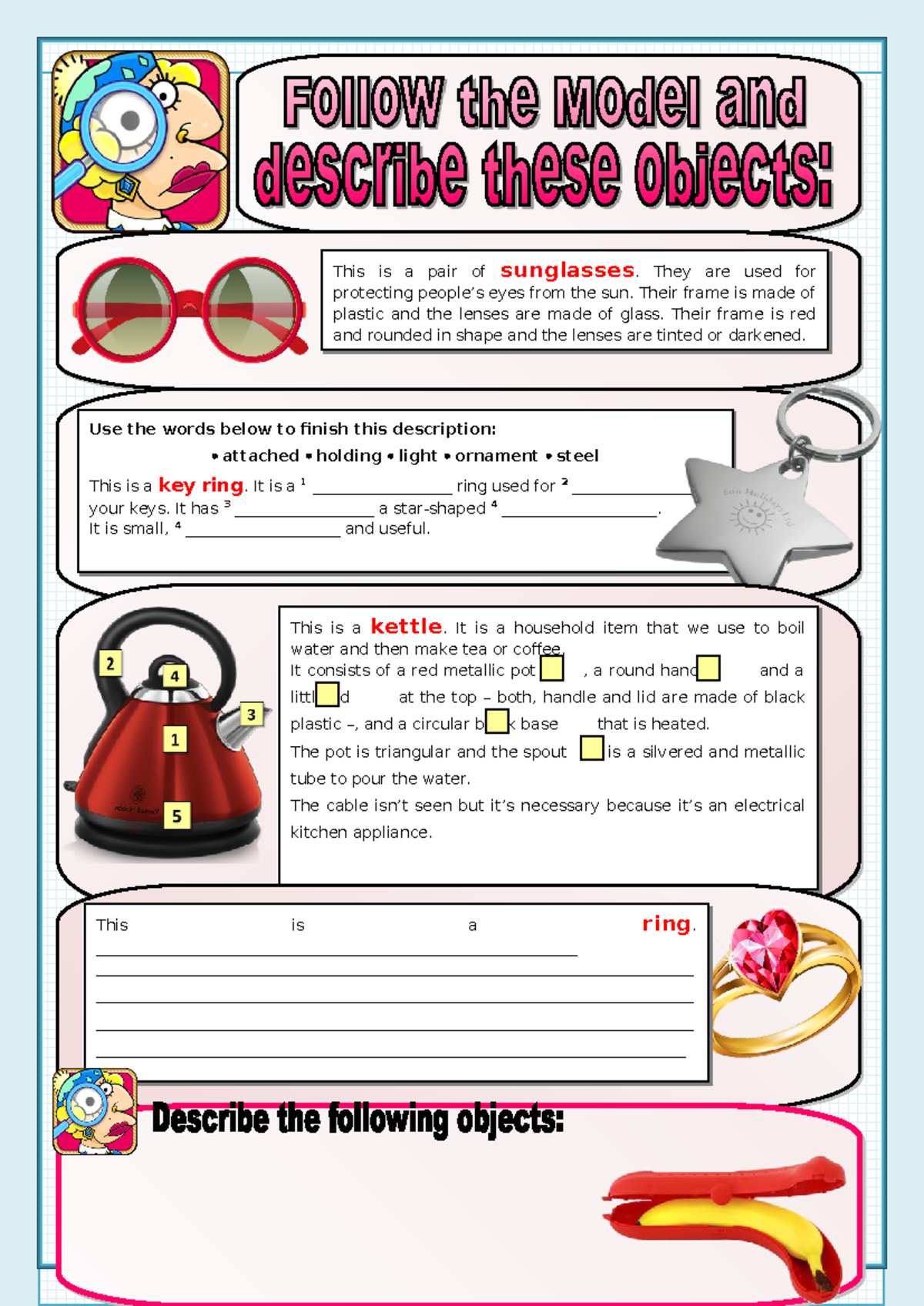 Creative Writing Exercises: Describing Objects in Detail 96269 - Studocu