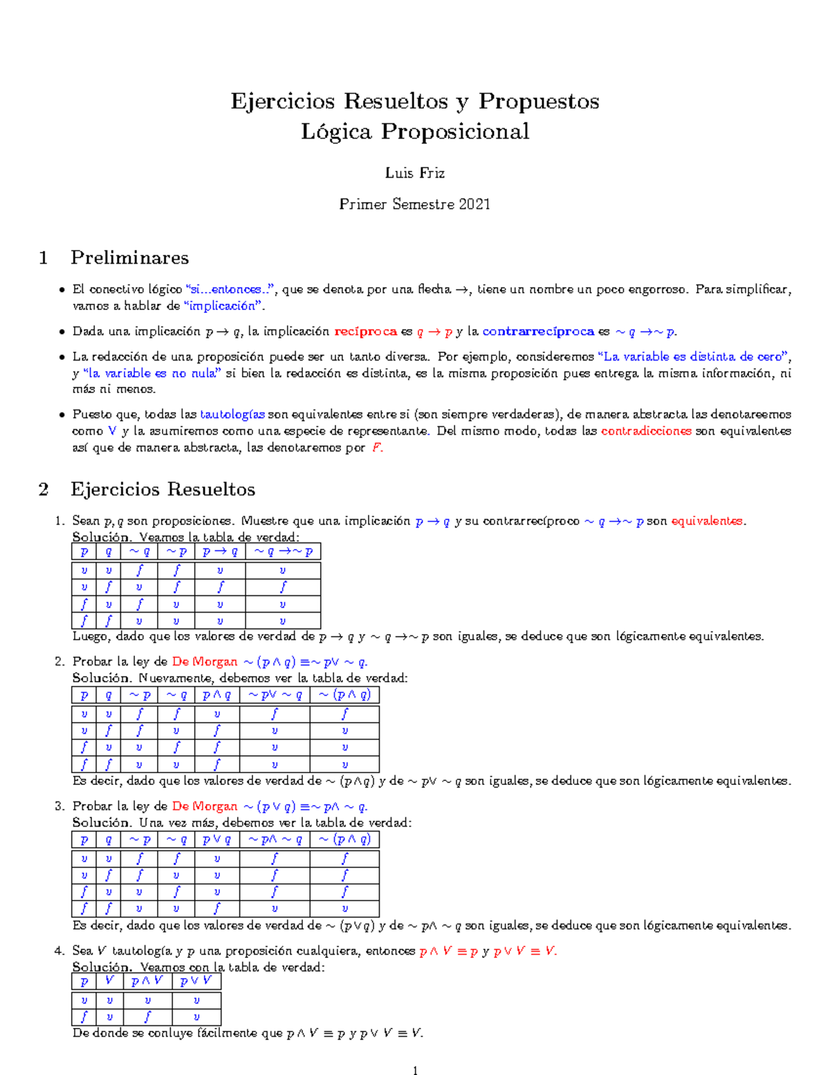 Ejercicios-logica - algebra - Ejercicios Resueltos y Propuestos Lógica ...