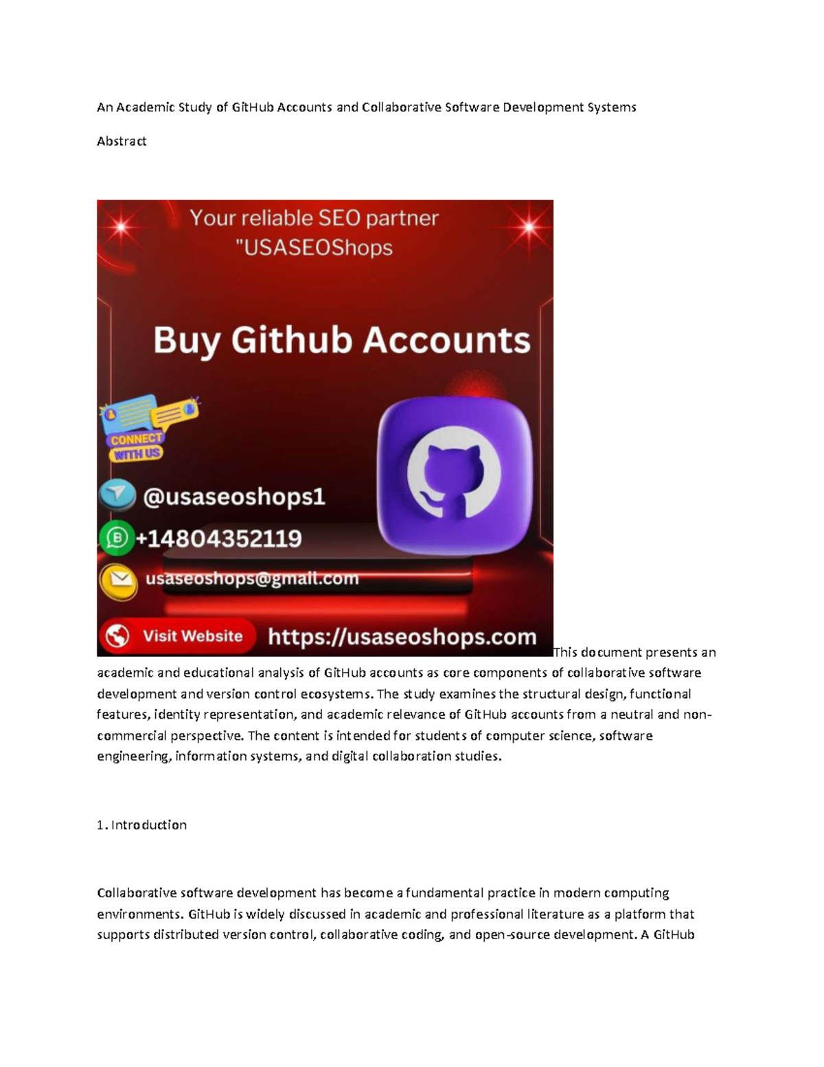 GitHub Accounts in Collaborative Software Dev: A Study (CS 101) - Studocu