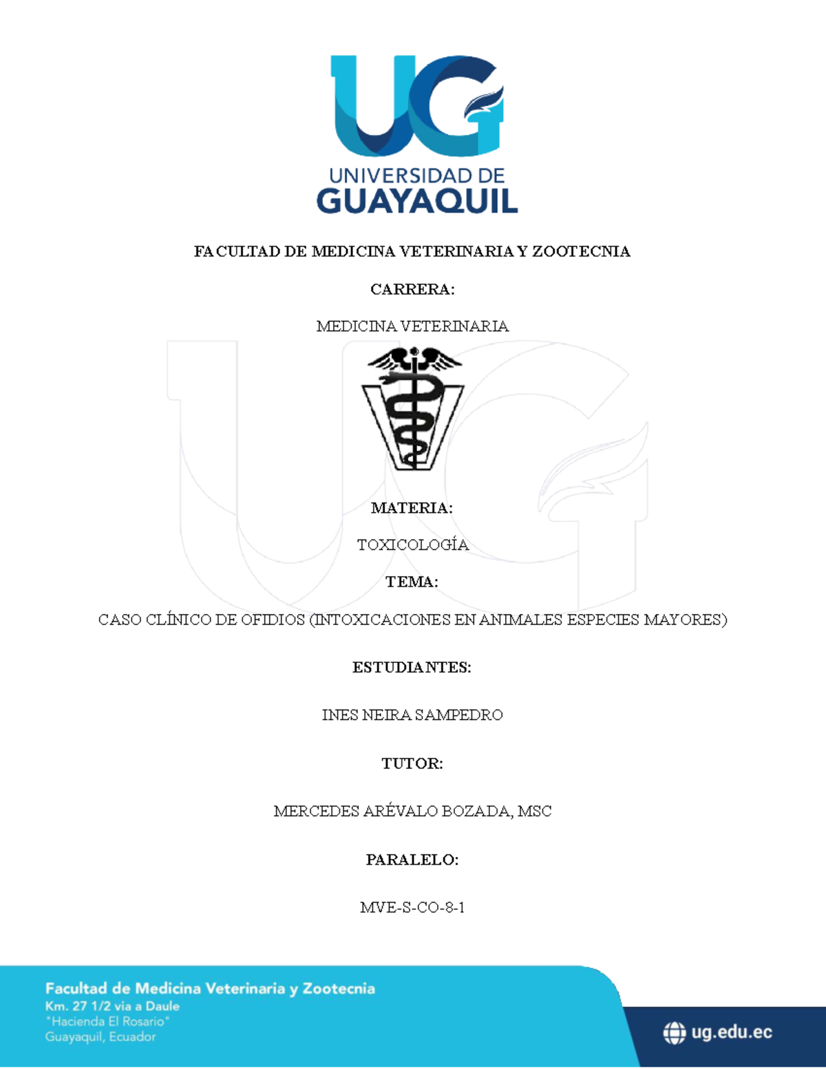 Caso Clínico de Ofidios: Intoxicación por Bothrops asper en Bovinos ...