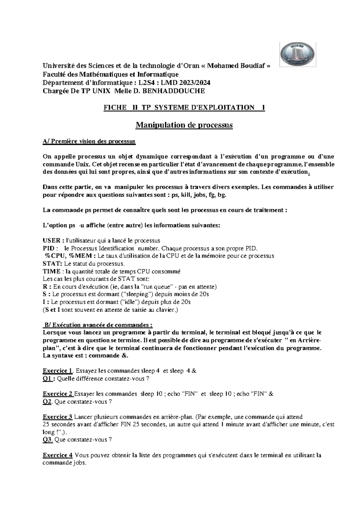 Fiche-2-TP- Systexp-I 240301 195608 - Université des Sciences et de la ...