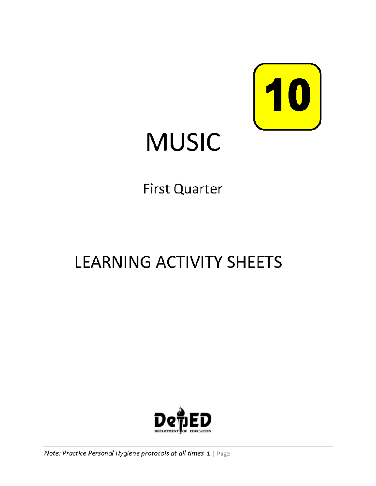 490378153 Grade 10 Music Learning Activity Sheets on 20th Century Music ...