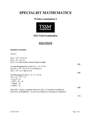 Specialist Maths formula sheet - SPECIALIST MATHEMATICS Written ...