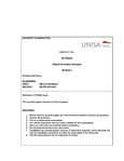 ICT2622 - Unisa - Object-Oriented Analysis - Studocu