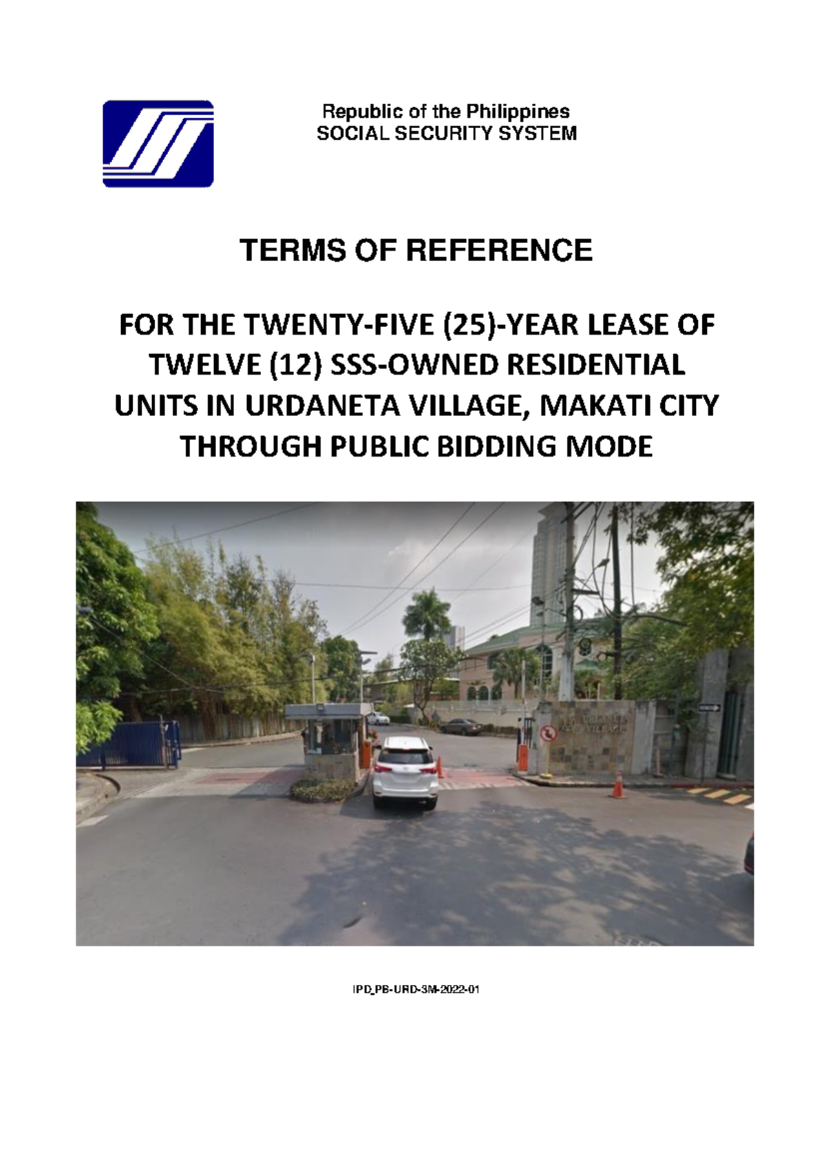 TOR for the 25-Year Lease of SSS Residential Units in Makati City - Studocu