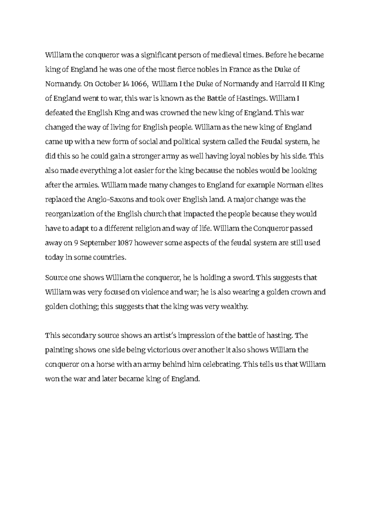 William the Conqueror: Impact on England's Feudal System and Society ...