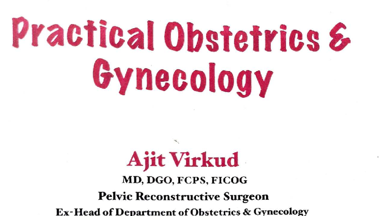 Ajit Virkud OBGY first 8 chapters - Practical Obstetrics Gynecology ...