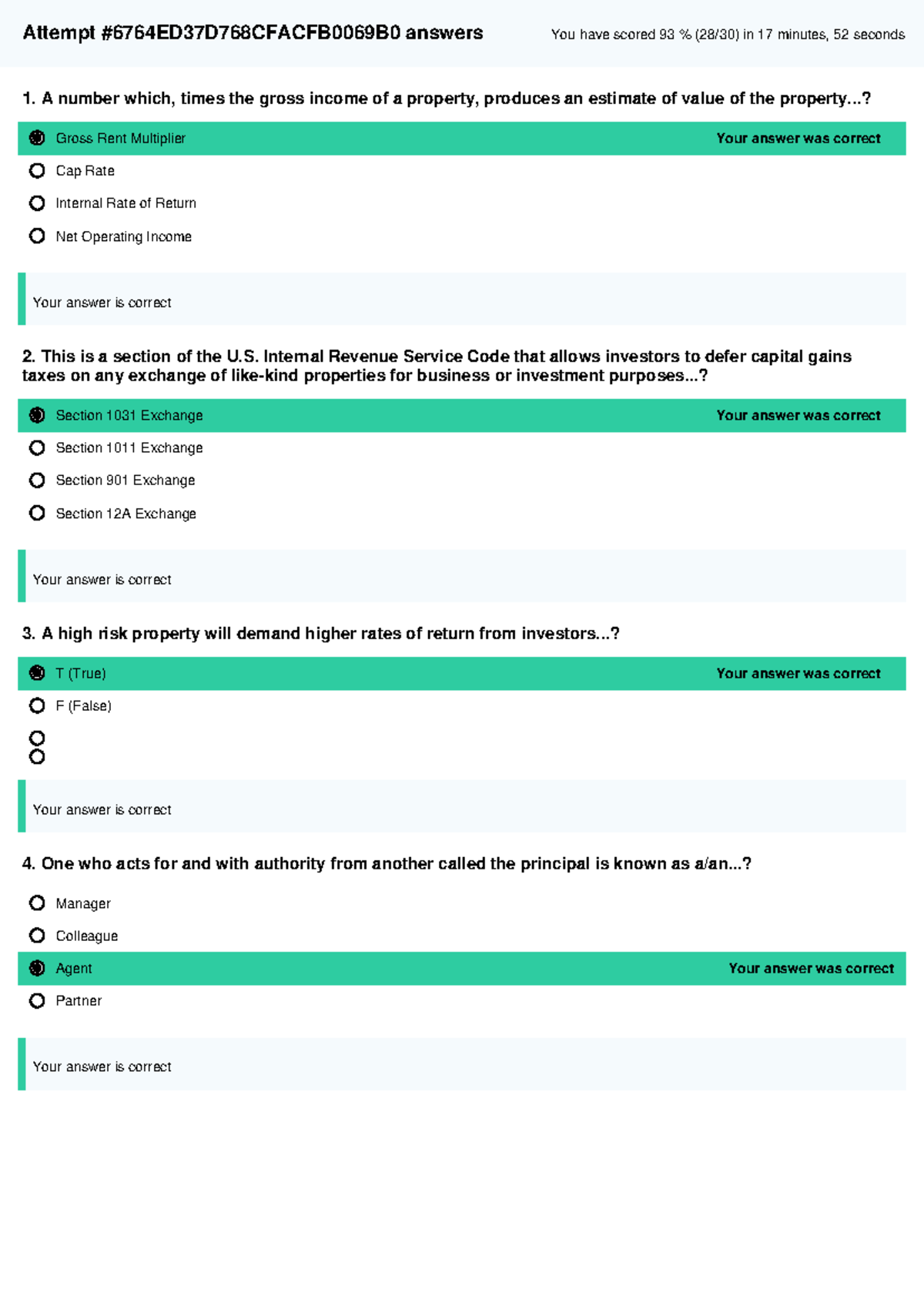 Real Estate Agency Concepts: Practice Q&A (Exam Prep) - Studocu