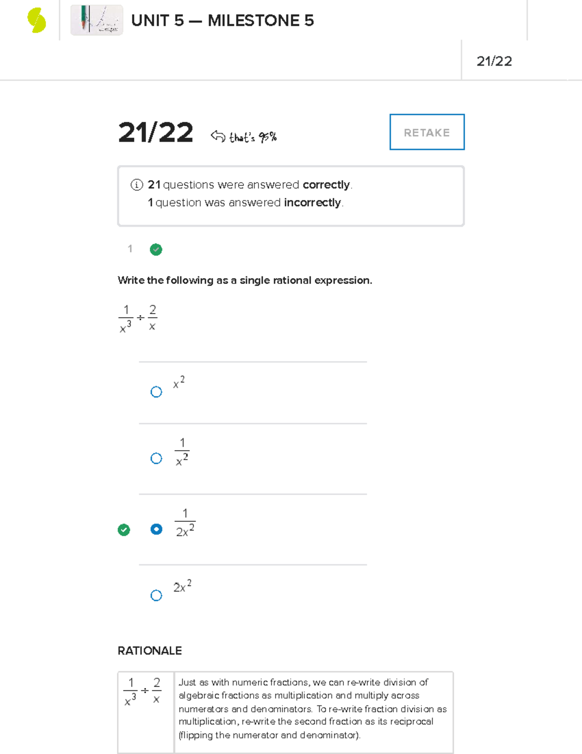 Sophia Algebra Unit 5 Milestone 5 Study Guide - Studocu