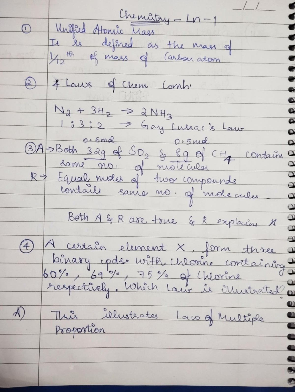 Chemistry 1 Final Exam: Unified Atomic Mass & Laws of Chem - Studocu