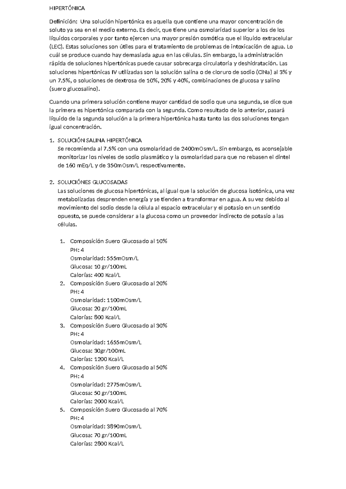 Soluciones Hipertónicas: Definición, Usos y Recomendaciones ...