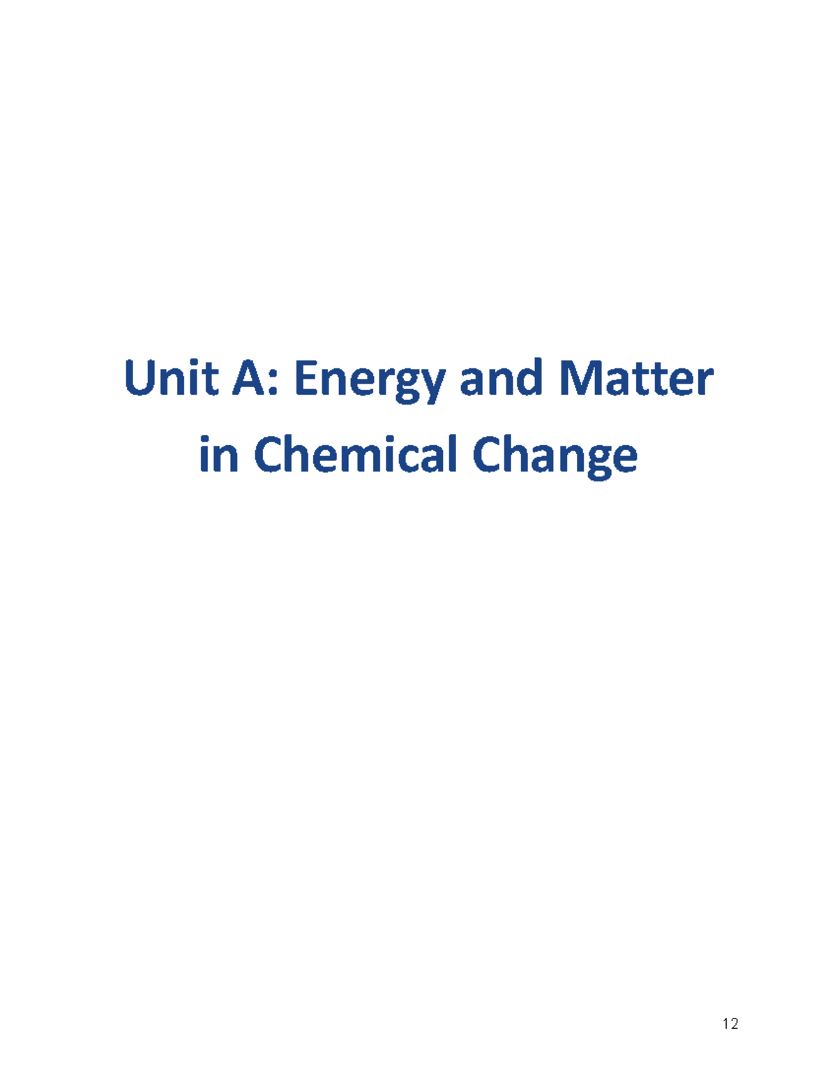 Unit A: Energy and Matter in Chemical Change - Atomic Models & WHMIS ...