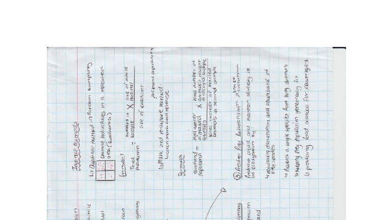 Grade 12 Environmental Studies: Population Ecology Methods and Concepts ...