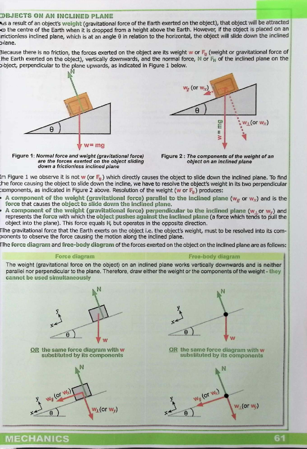 PS11: Components of Weight on an Inclined Plane - Studocu