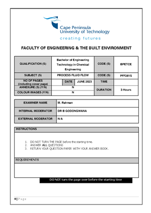 Test 2 (2025) - test 2 for 2025 - Dr B. Godongwana Page 1 of 2 PROCESS ...