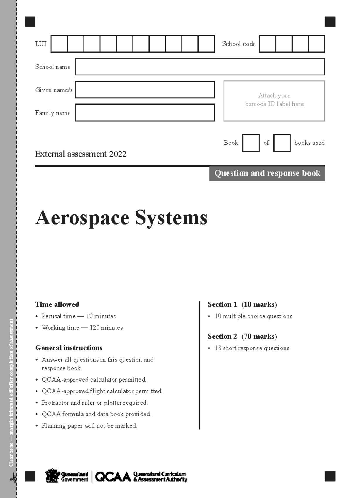 Aerospace Systems Final Exam 2022 - Studocu