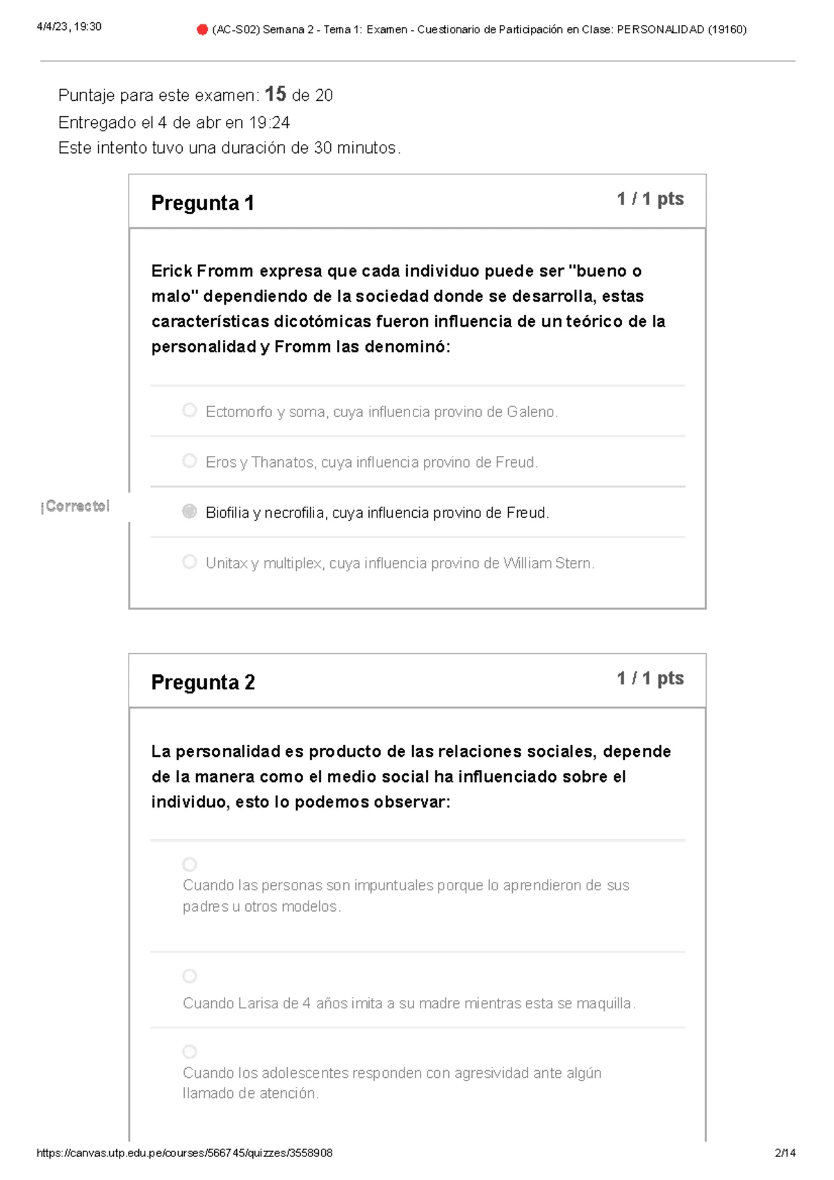 🔴 (AC-S02) Semana 2 - Tema 1 Examen - Cuestionario de Participación en ...