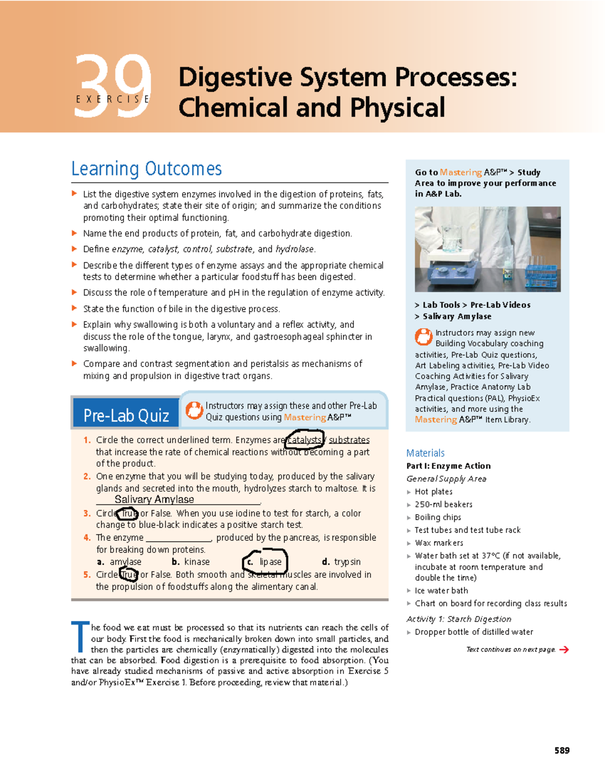 Phys 261 Lab HW Week 7 - Digestive System Processes: Enzymatic Actions ...