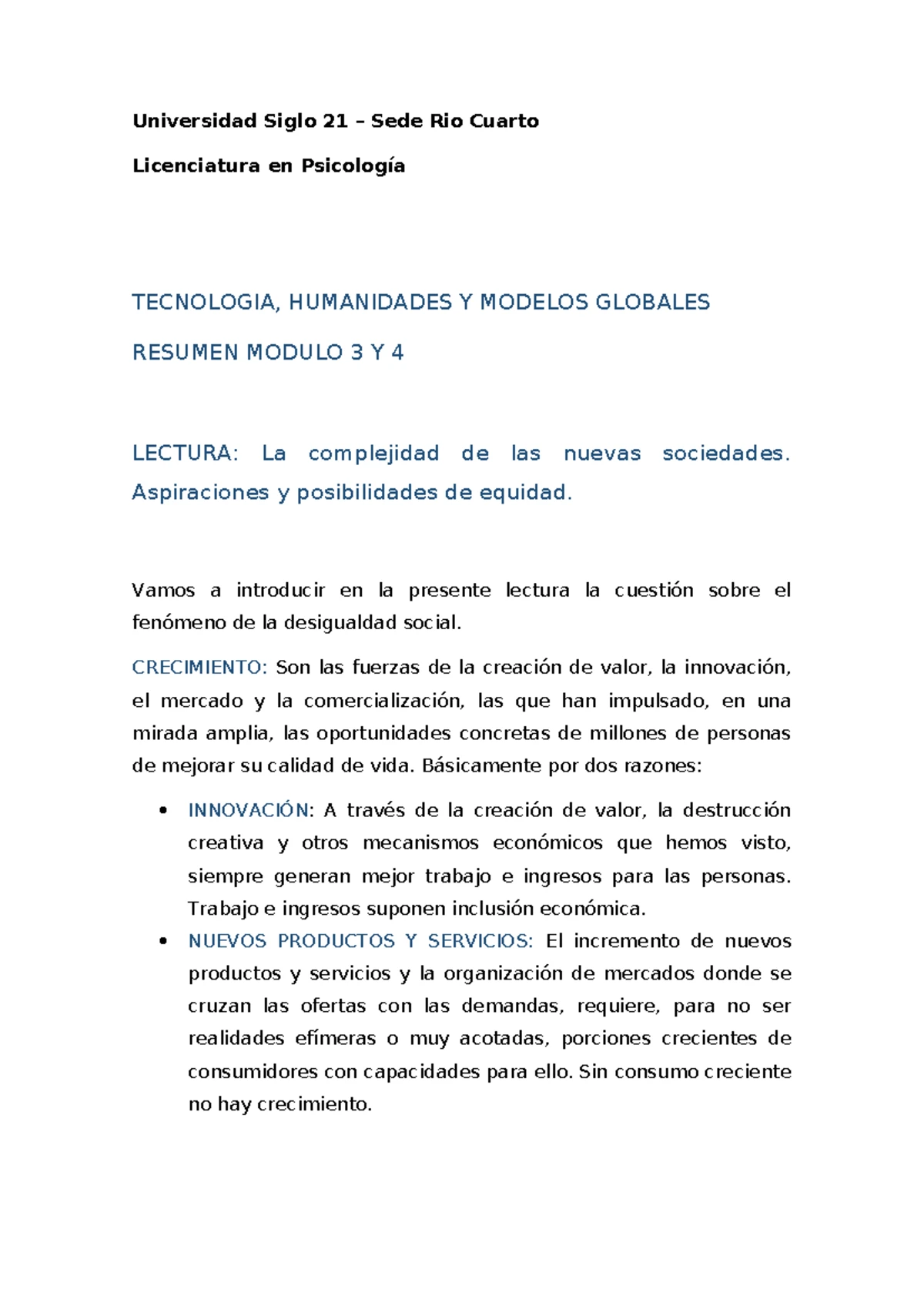 SEGUNDO PARCIAL TECNOLOGÍA HUMANIDADES Y MODELOS GLOBALES 2025 - Studocu